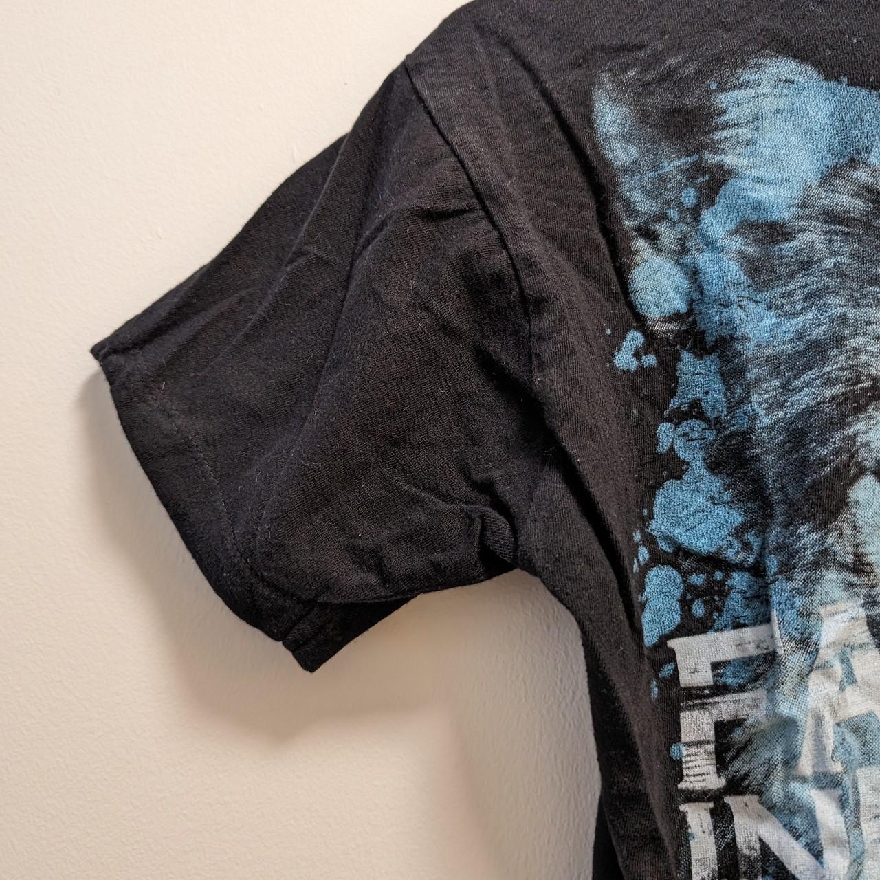 Black Wolf Falling in Reverse Short Sleeve T-shirt... - Depop