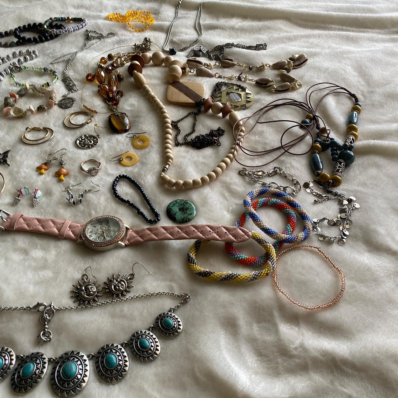 Vintage and retro jewelry bundle - 20+ pieces... | Depop