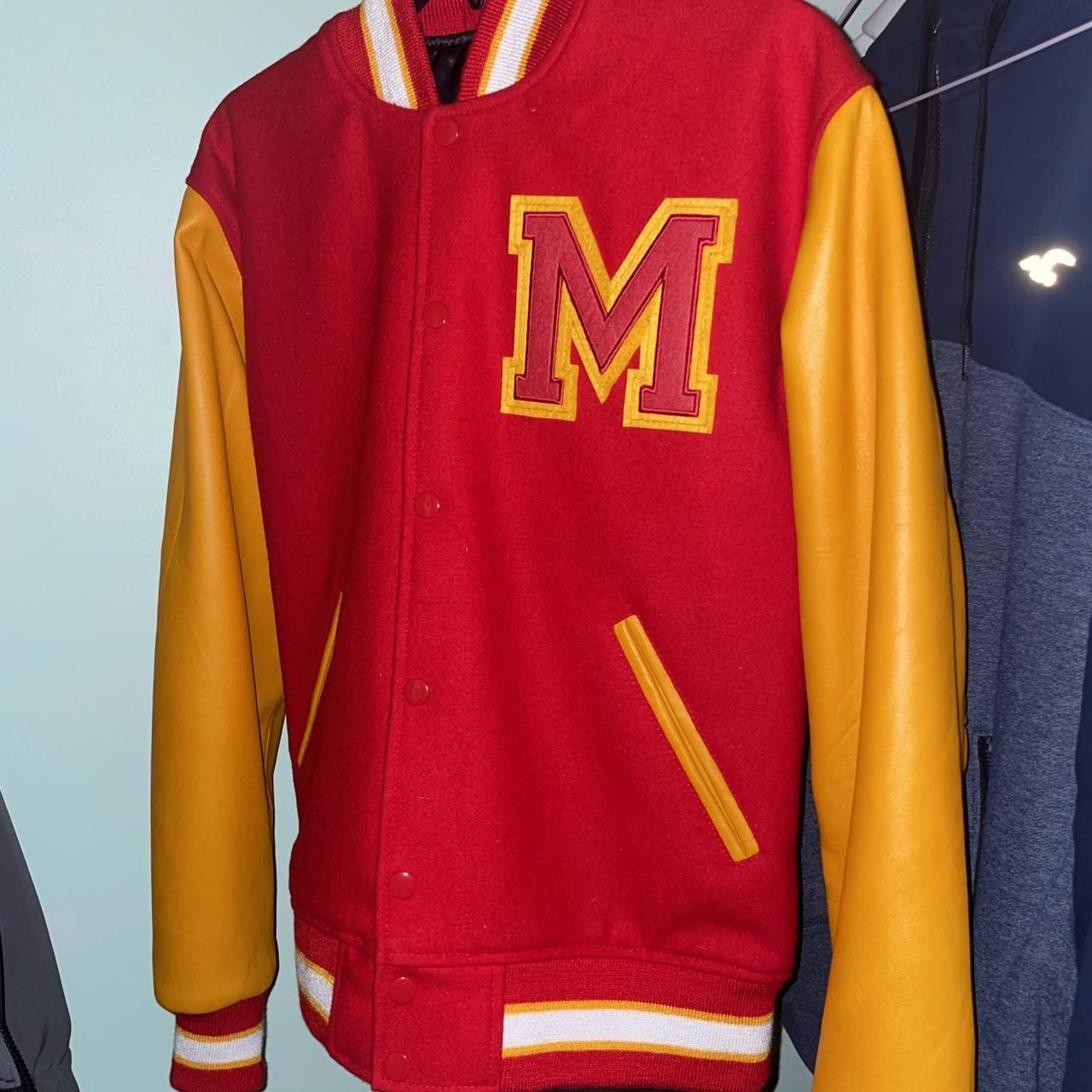 Custom made varsity jacket made to look like Michael... - Depop
