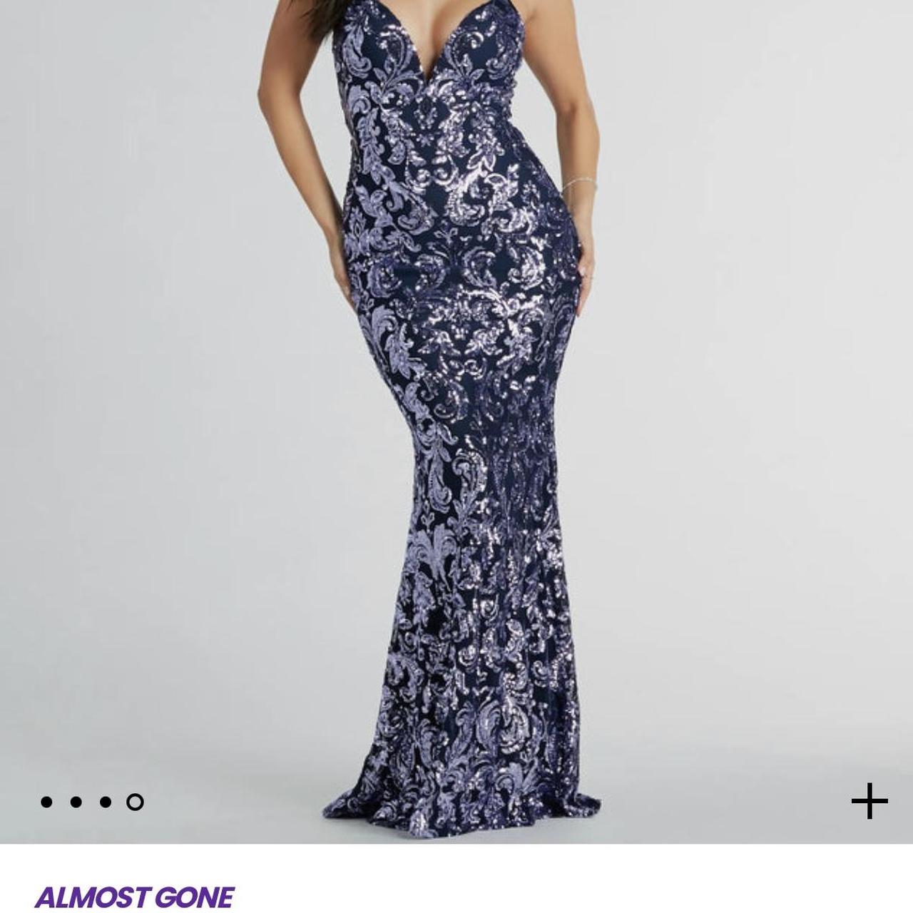 Windsor purple prom dress! Size medium can send... | Depop