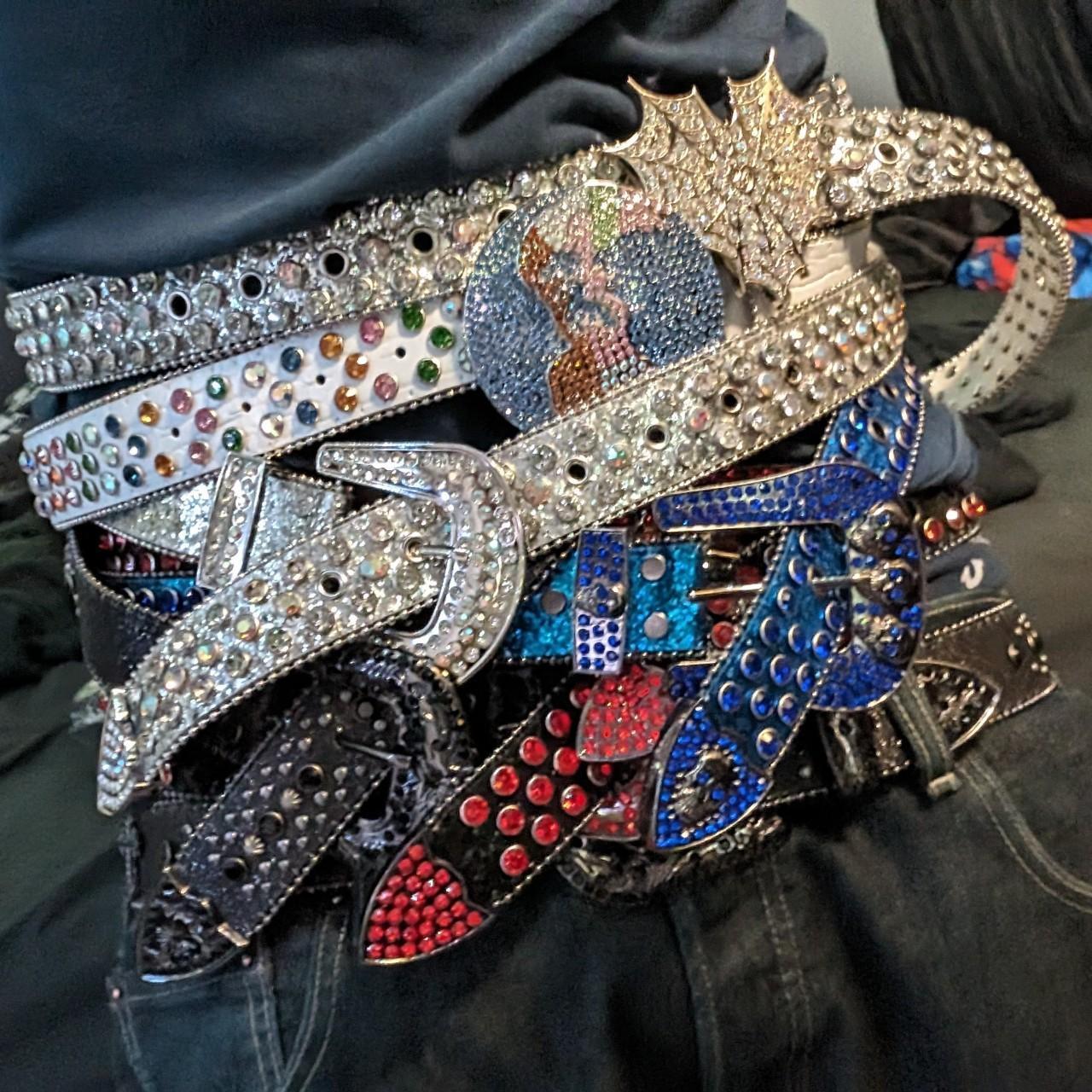 Peep my page to get ur rhinestone belts for... - Depop