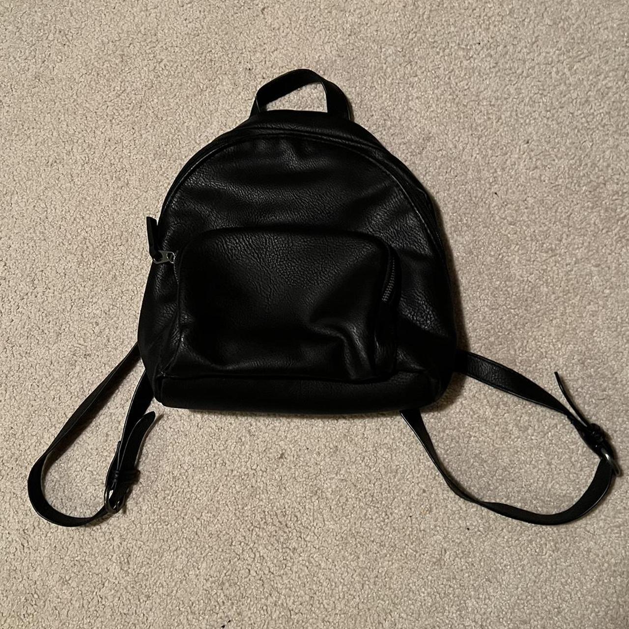 Target mini leather backpack, mini pocket in the... - Depop