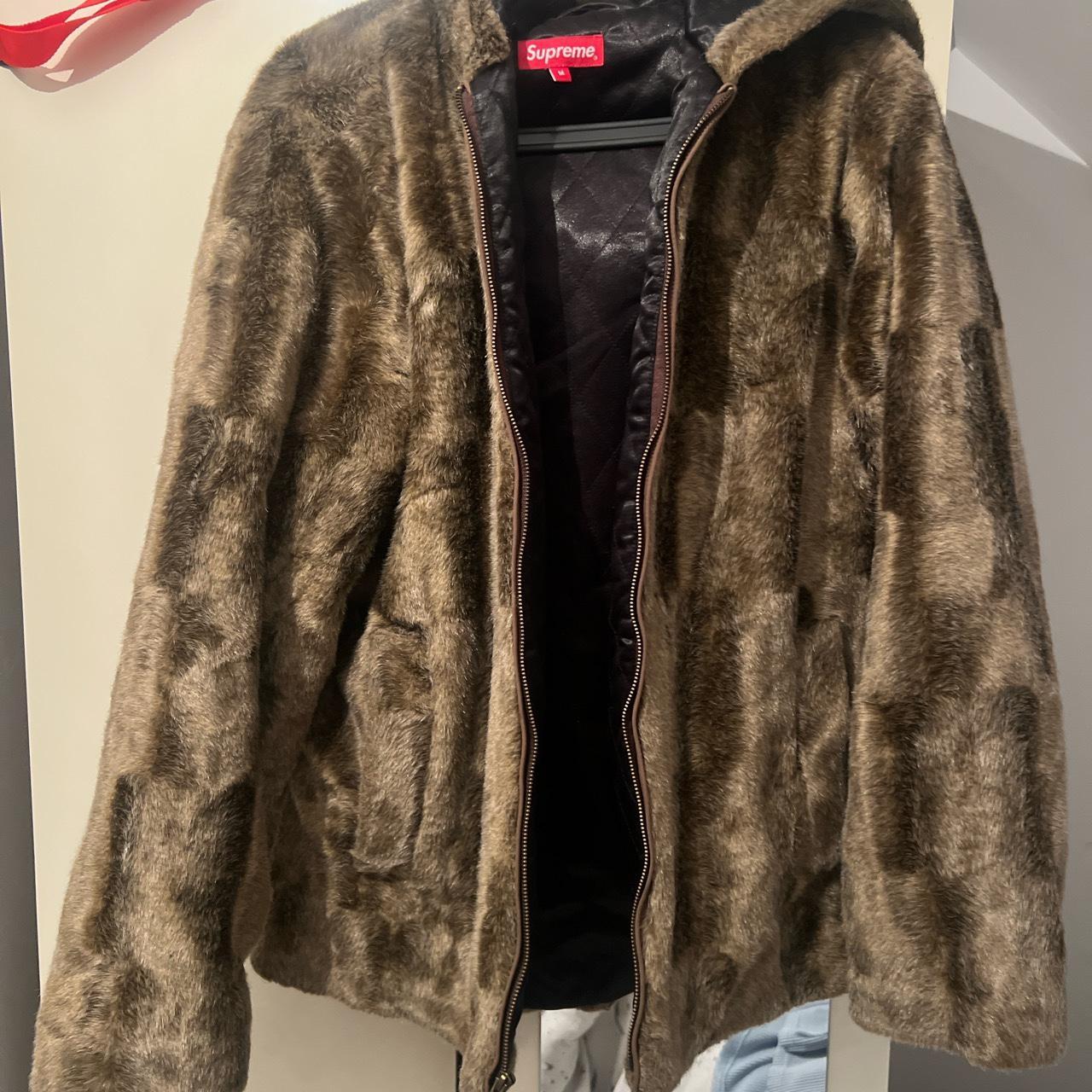 Mens Supreme fur coat - Depop