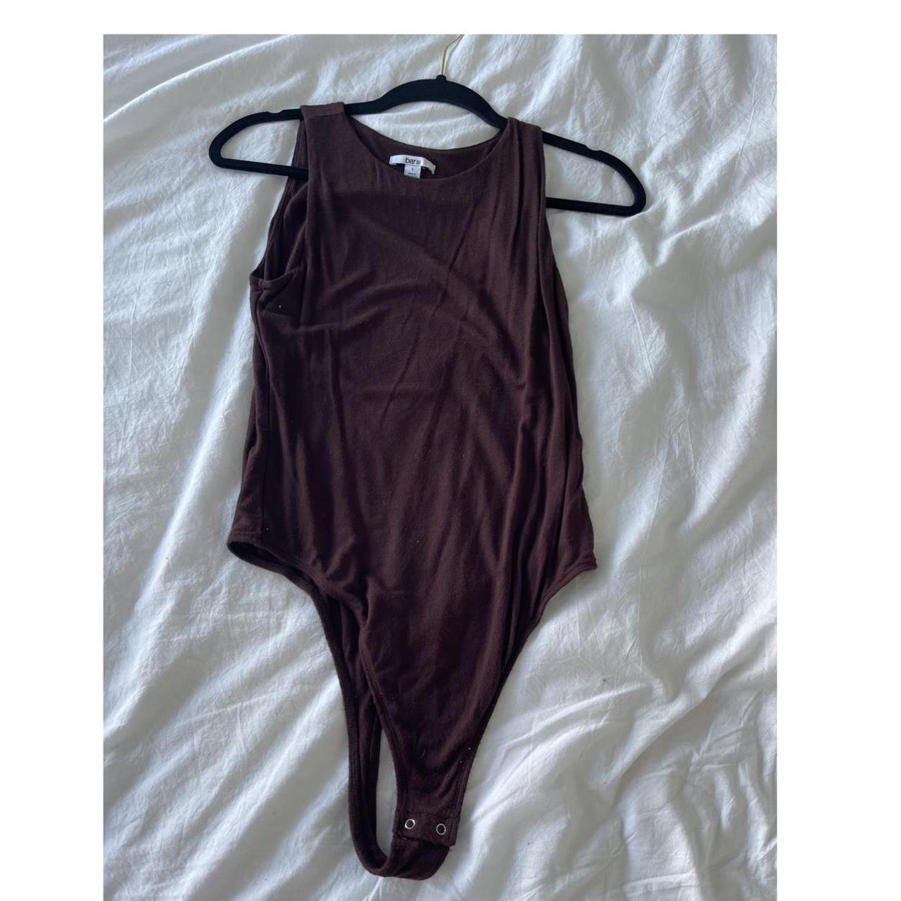 Bar iii brown body suit Super soft - Depop