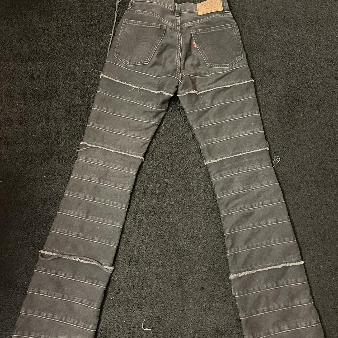 Hysteric glamour/kinky jeans layered denim jeans.... - Depop