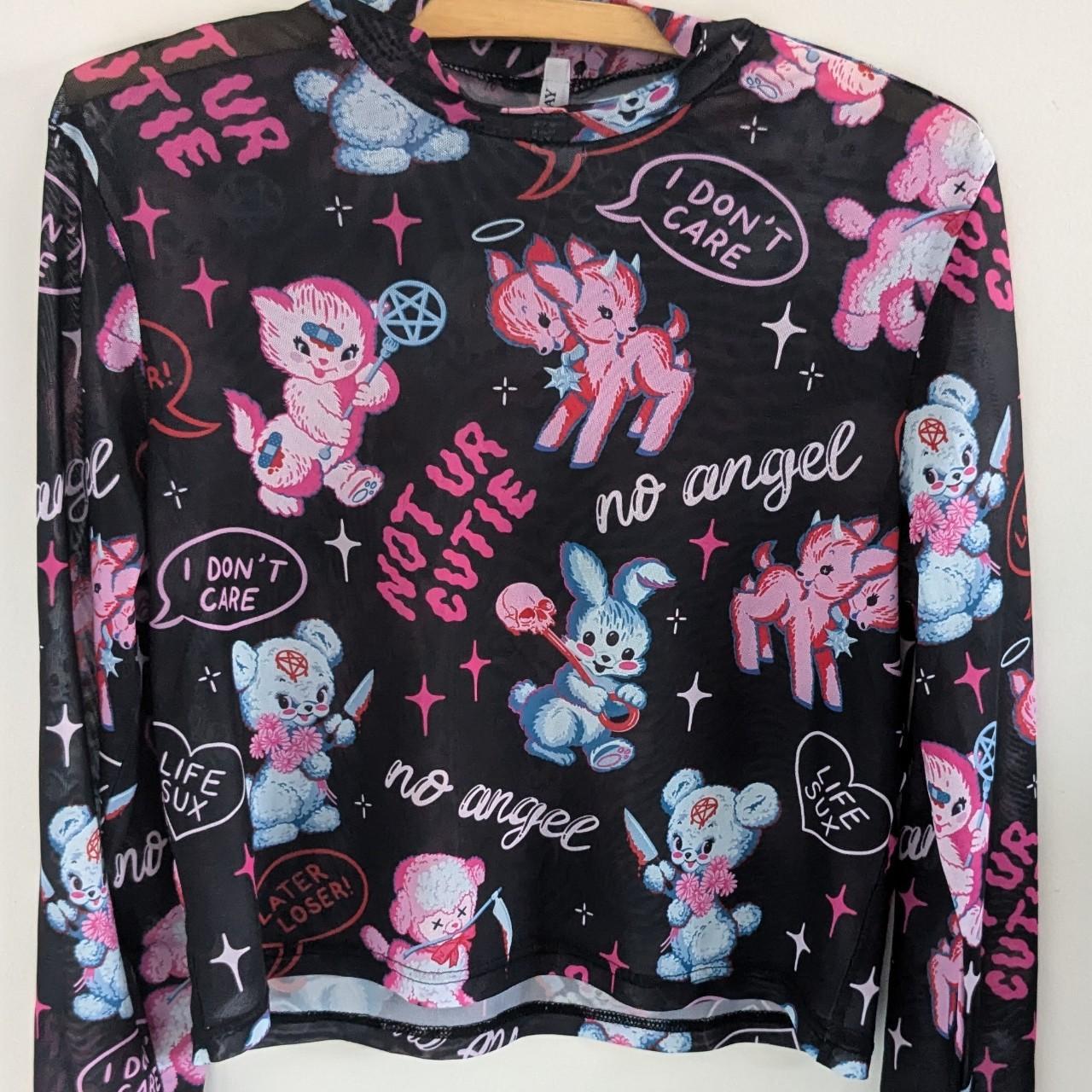 mesh party top great to pair with Dickies or just... - Depop