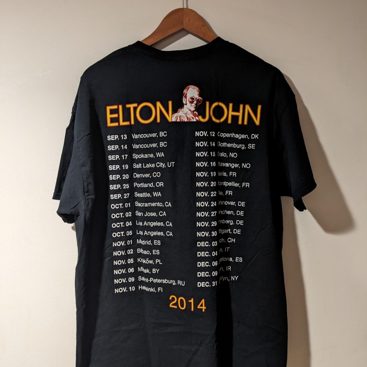 Vintage 2014 Elton John Tour The Beatles Black... | Depop