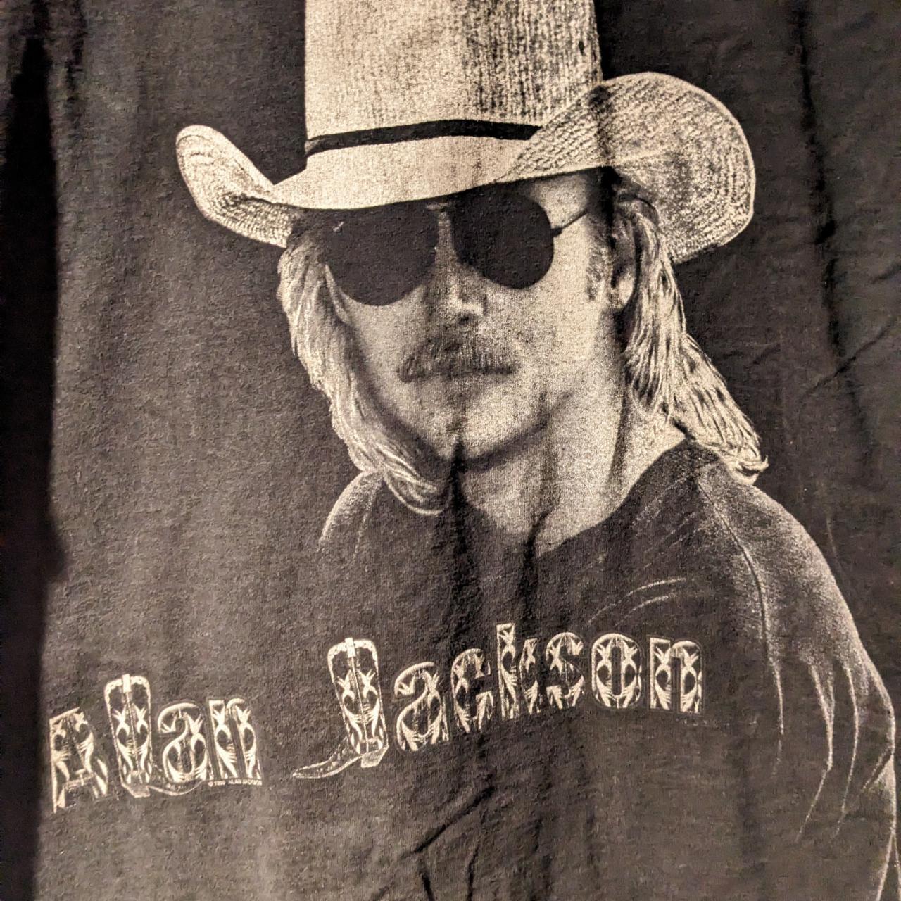 Vintage 1996 Alan Jackson Country Singer Music Black... | Depop
