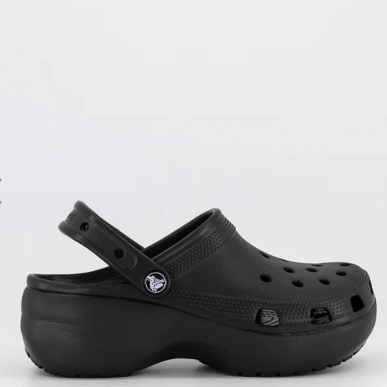 Black Platform Crocs Size 7 US women’s, 5 UK RRP... - Depop