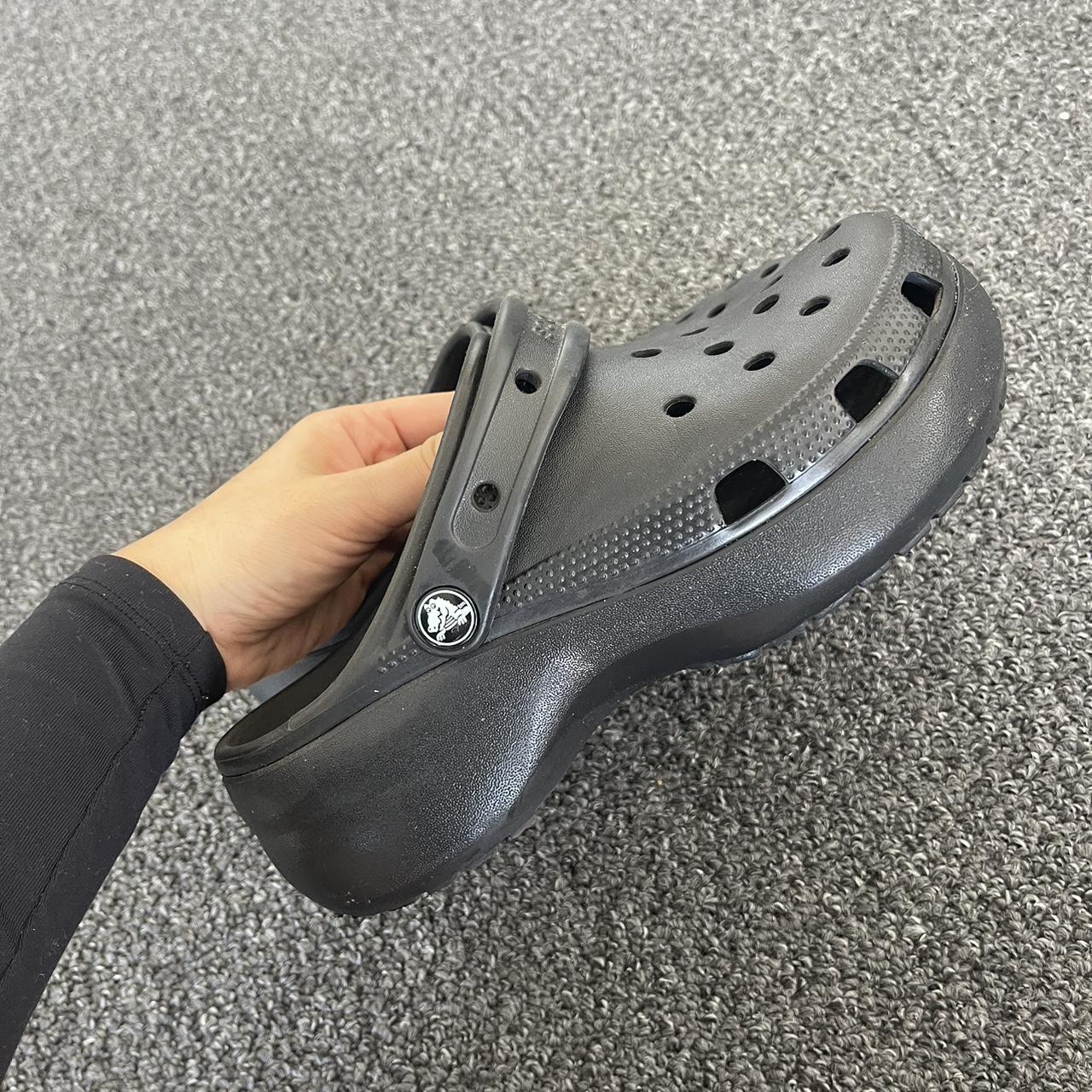 Black Platform Crocs Size 7 US women’s, 5 UK RRP... - Depop