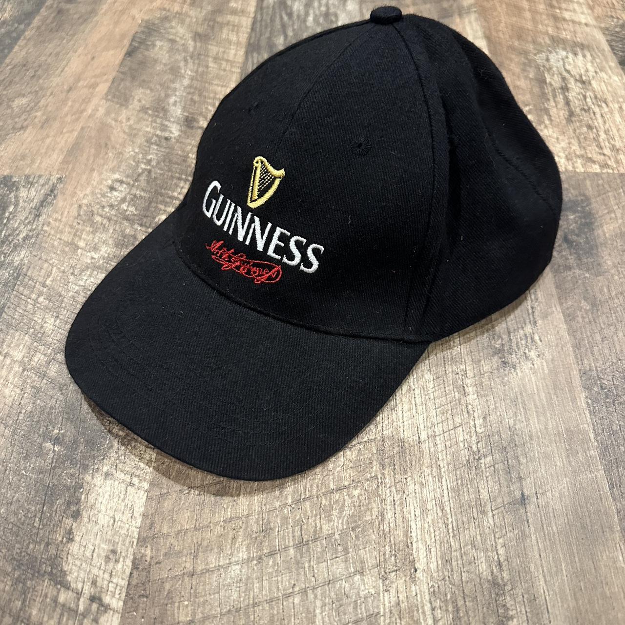 Guinness Beer Hat Cap Black Embroidered Steal... - Depop