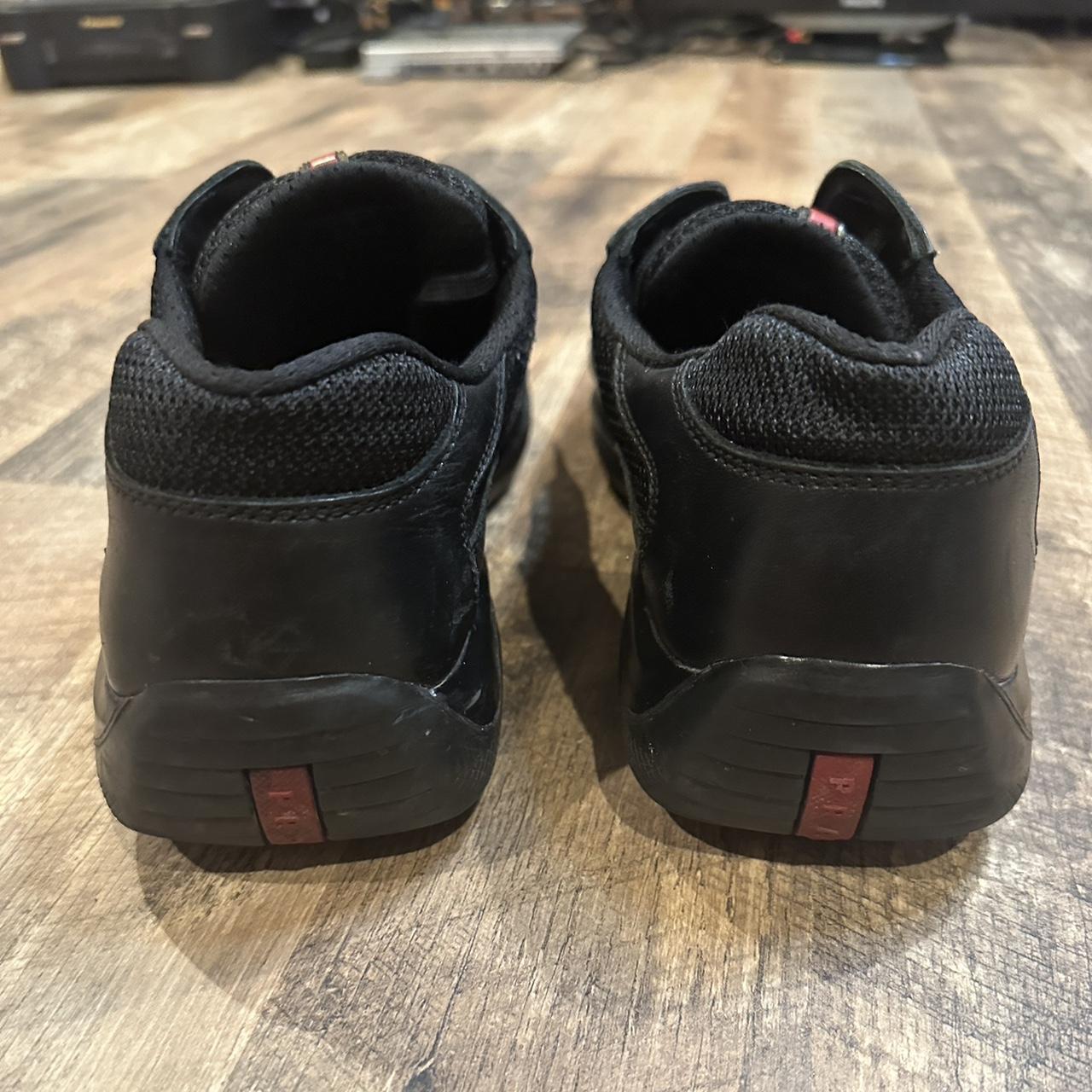 Prada America’s Cup All Black Sneakers Designer... - Depop