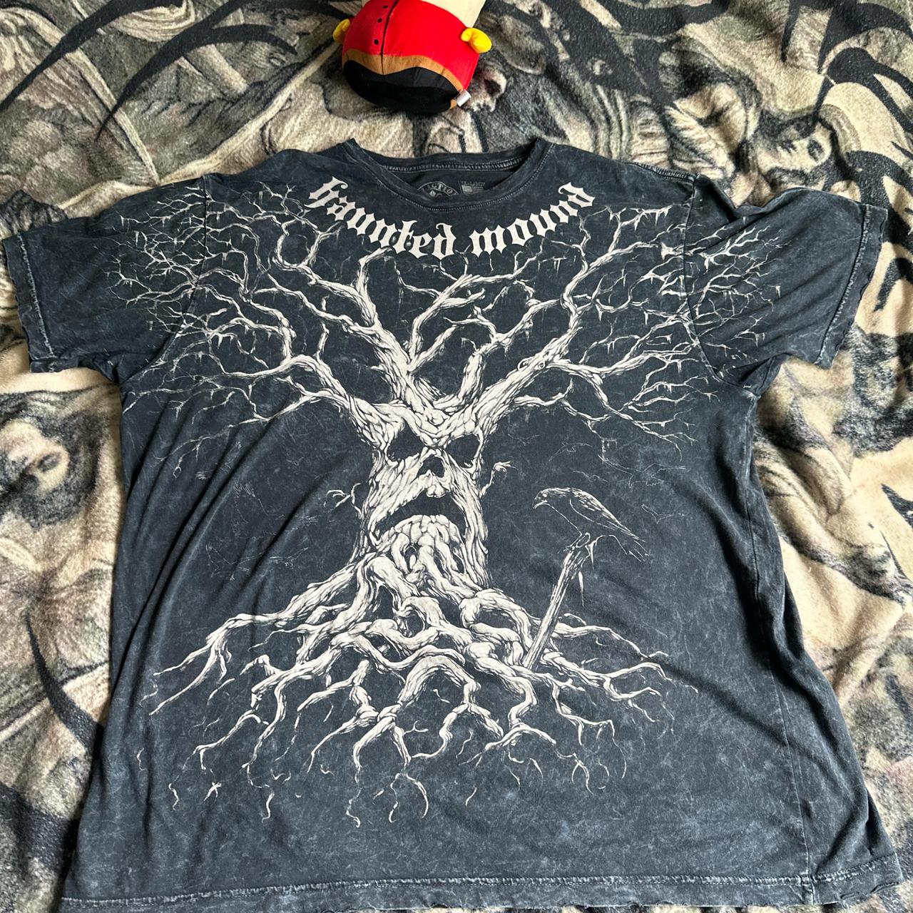 affliction haunted mound collab harold tee -willing... - Depop