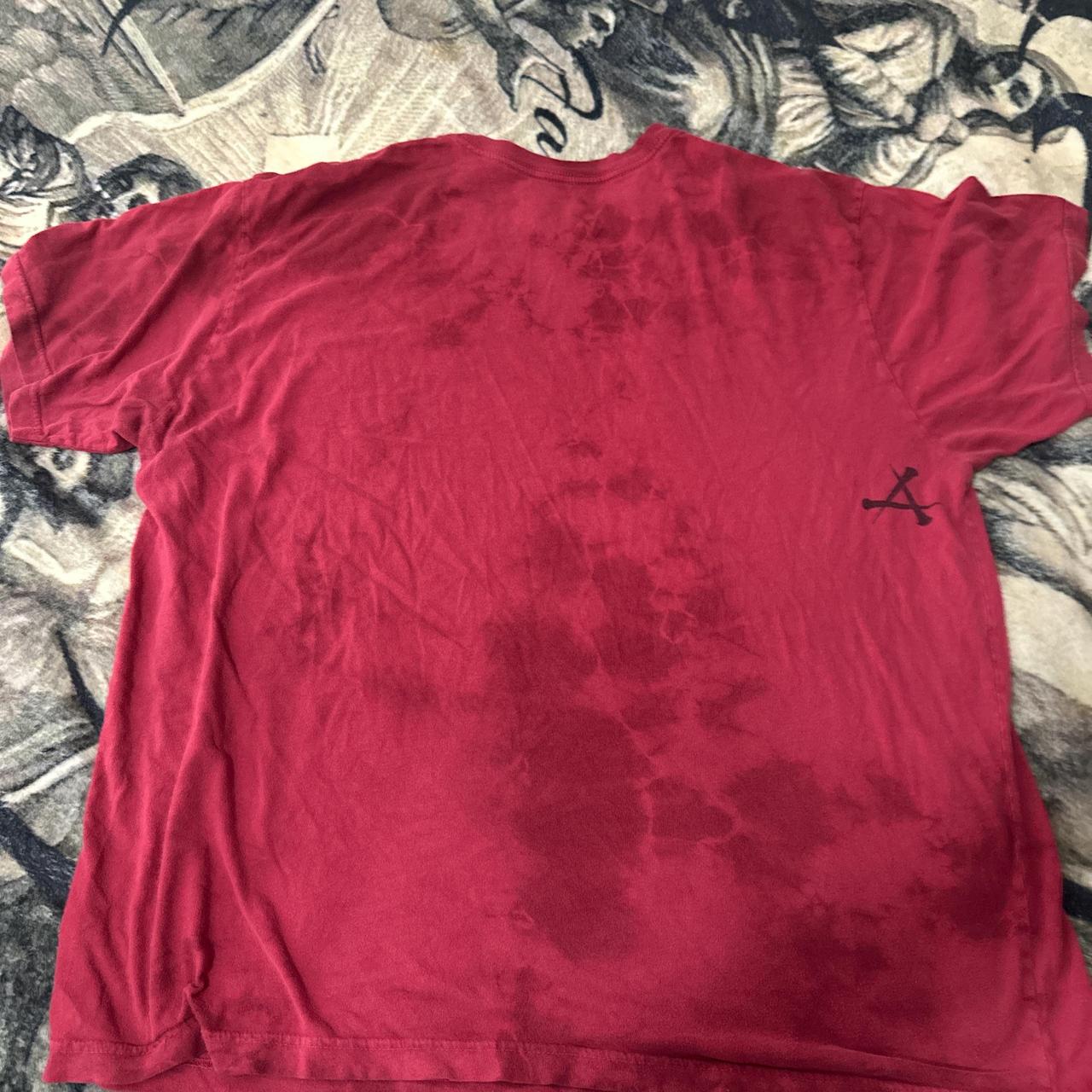 red crows affliction shirt -slightly faded -good... - Depop