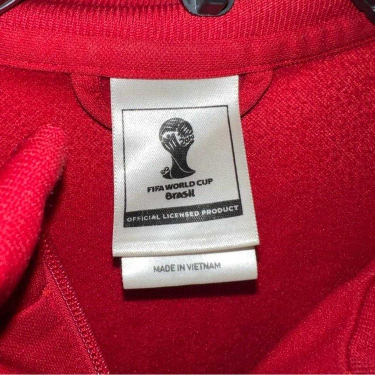 ADIDAS WORLD CUP SOCCER BRAZIL TRACK JACKET GUC - Depop