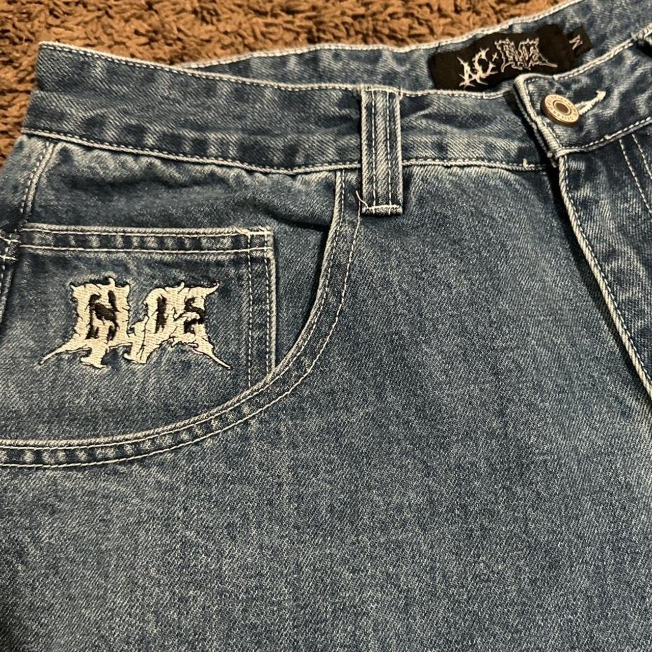 ‼️BLUE WIDE LEG GLOE X ANGEL CUTLASS COLLAB THESE... | Depop