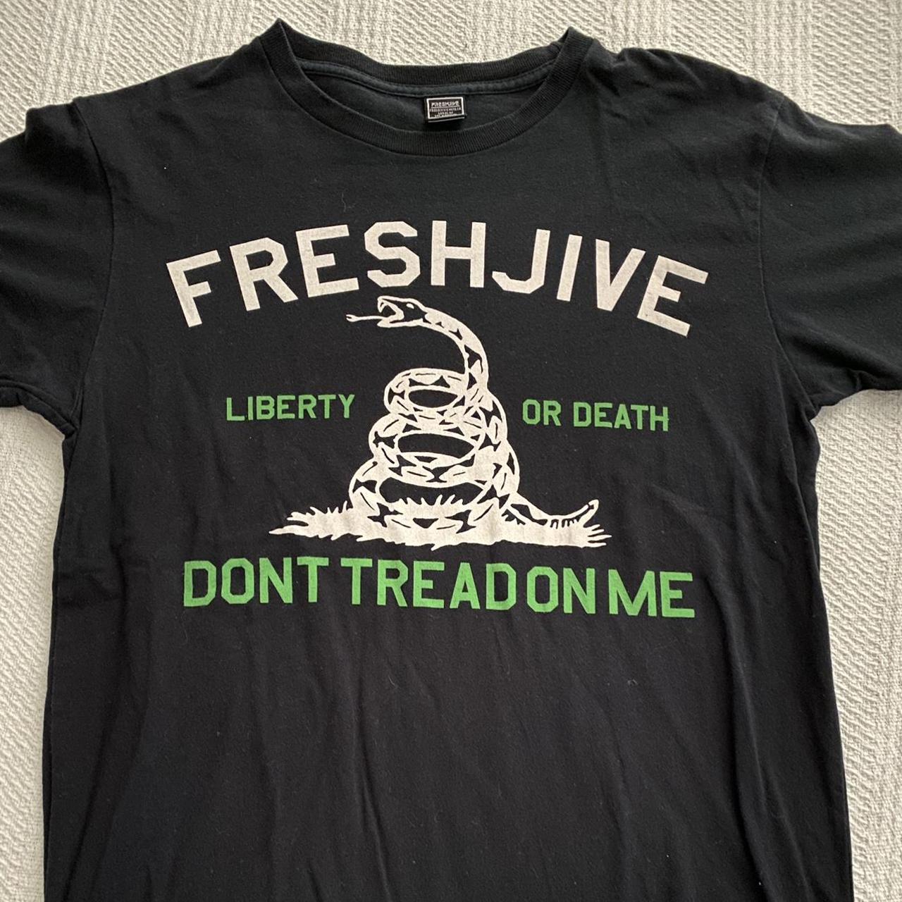 Freshjive Don’t Tread on Me Gadsden flag tshirt... - Depop