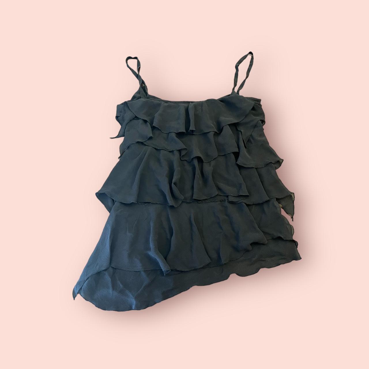 Rampage ruffle top💋🖤 super cute black ruffle top... - Depop