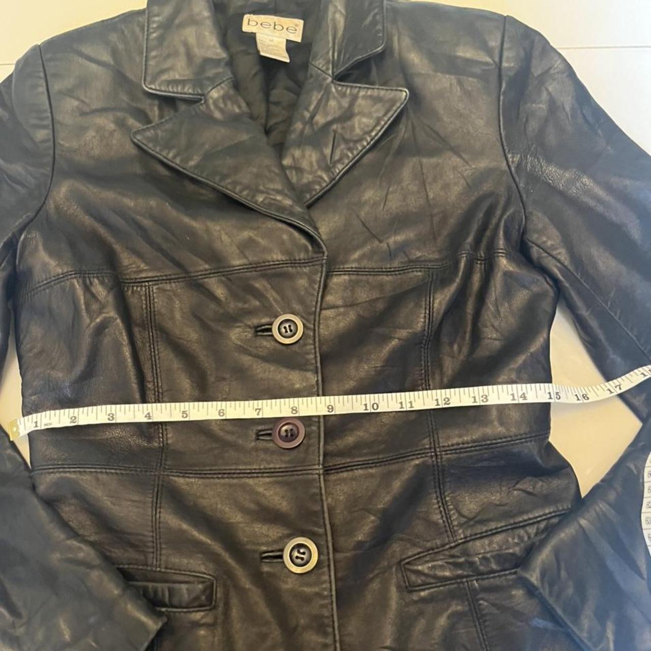 Vintage bebe leather jacket 🍒🖤 the cutest little... - Depop