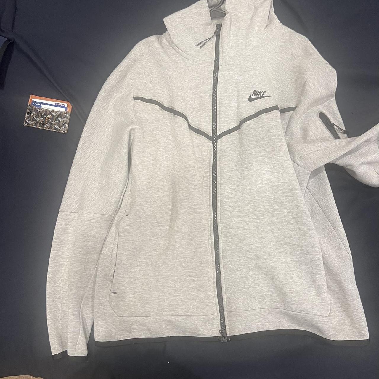 nike tech fleece grey worn but tons of life size... - Depop