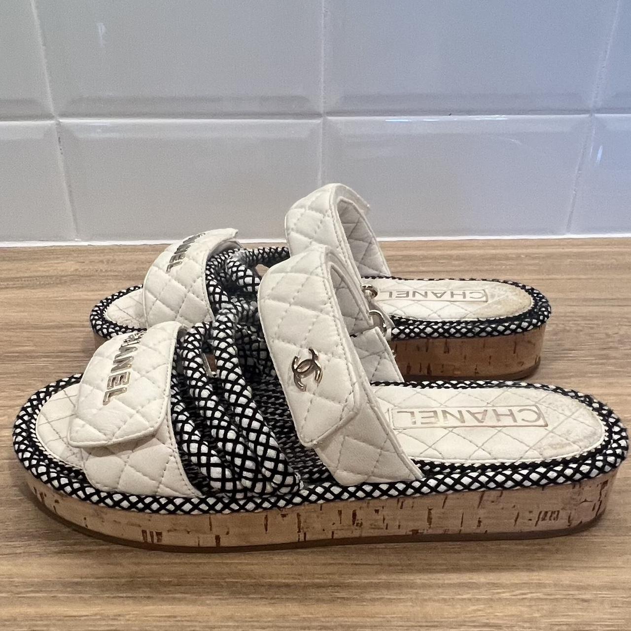 Authentic Chanel Slides Great Condition Size... - Depop
