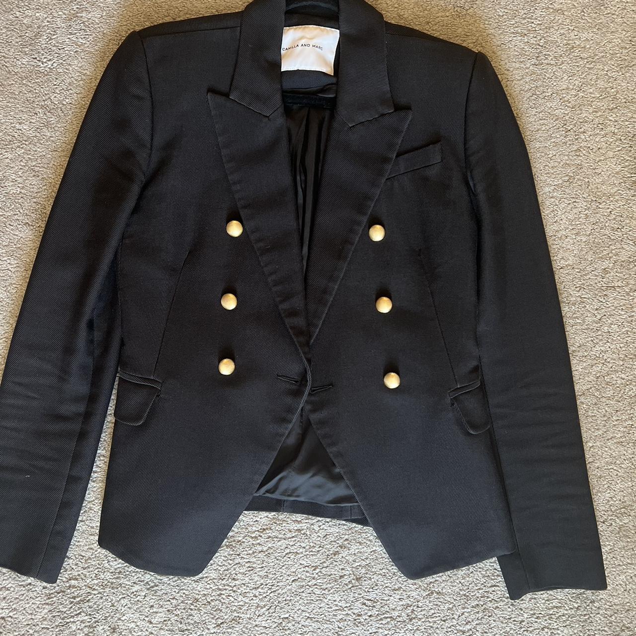 Camilla and Marc Dimmer blazer black AUS... - Depop