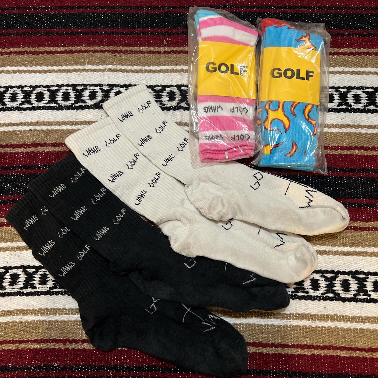 Golf Wang Socks Black/White socks are worn at the... - Depop
