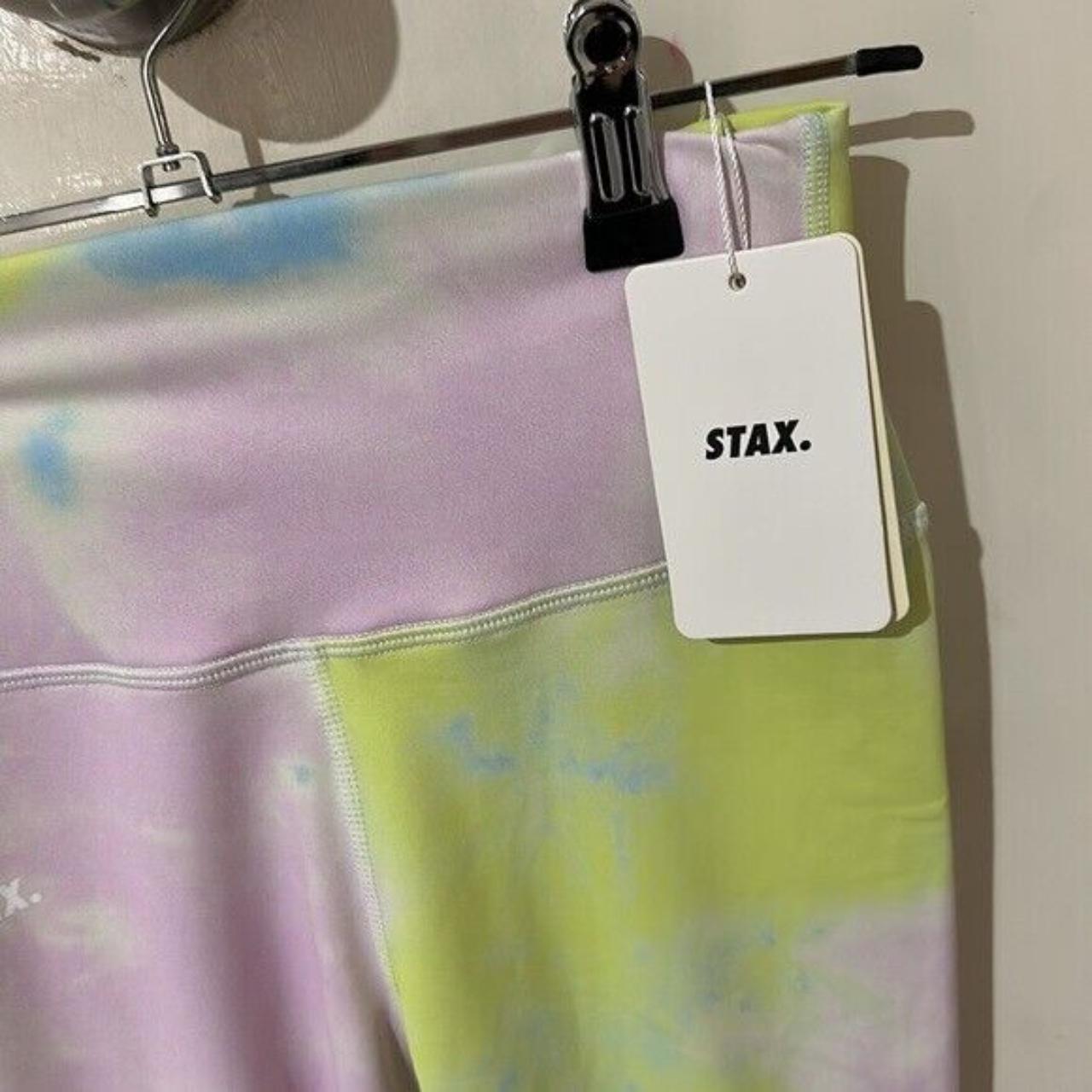 NWT STAX Ladies Size XS Leggings PASTEL MARBLE In... - Depop