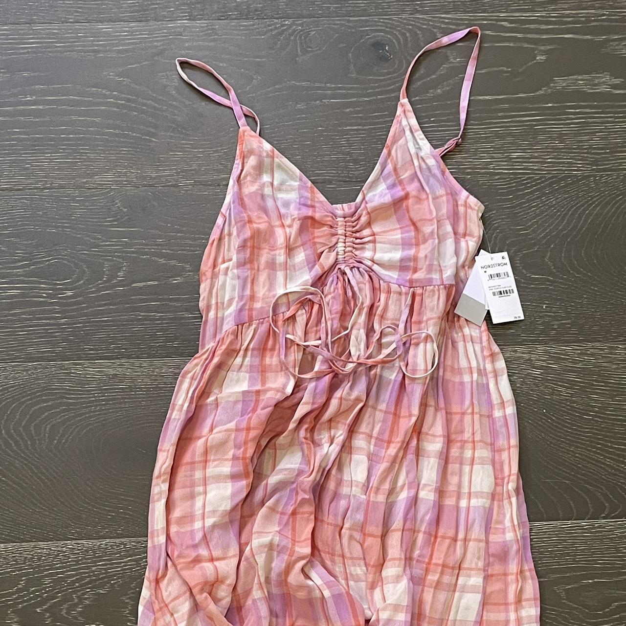 BP PURPLE/PINK PLAID DRESS size medium brand new... | Depop