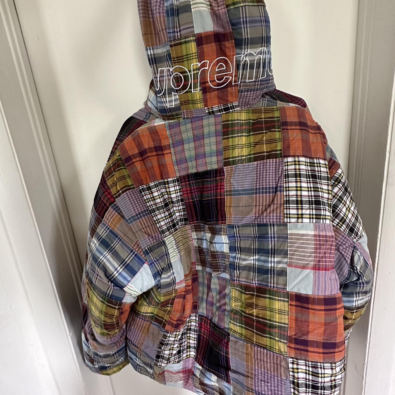 Supreme Madras reversible puffer jacket. WINDSTOPPER... - Depop