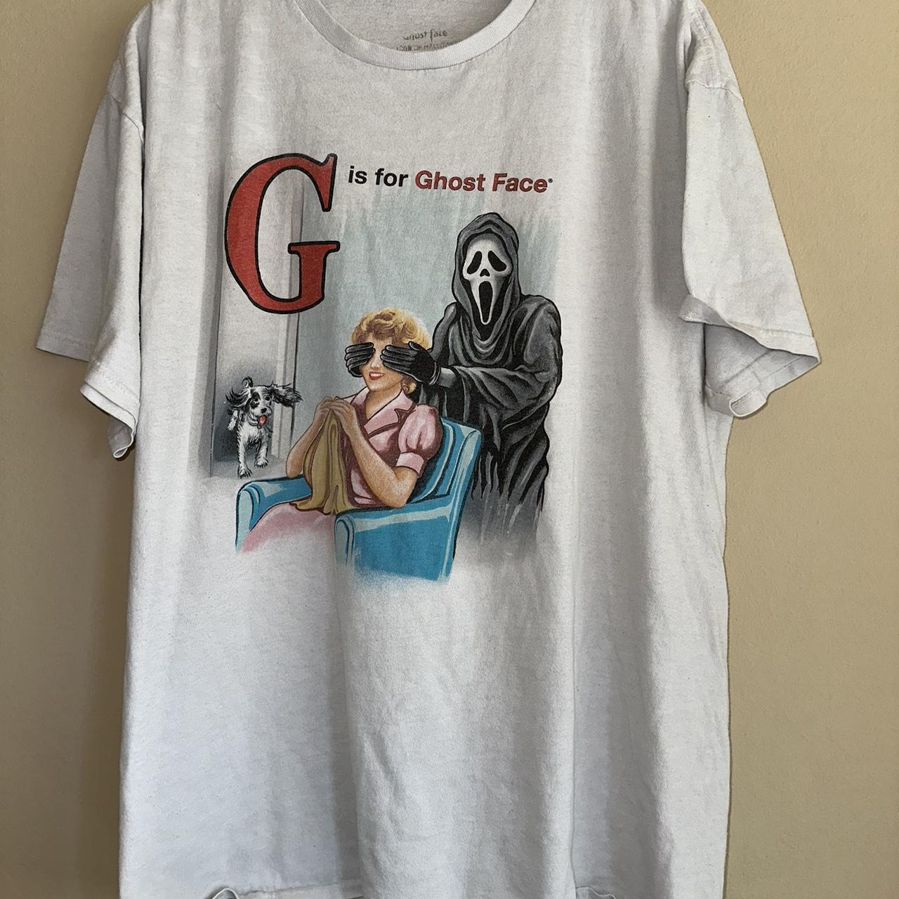 G is for Ghostface graphic tshirt tee -fits M/L... - Depop