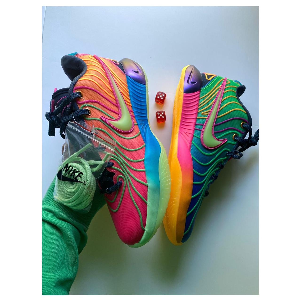 Nike LeBron XXI Optimism Photo Blue Laser Fuchsia... | Depop
