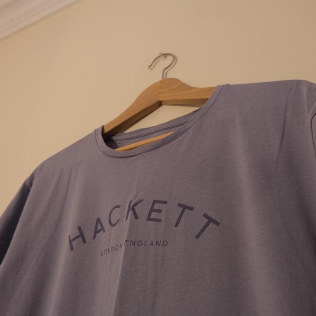Hackett T-shirt Colour Blue Size Large Good... - Depop