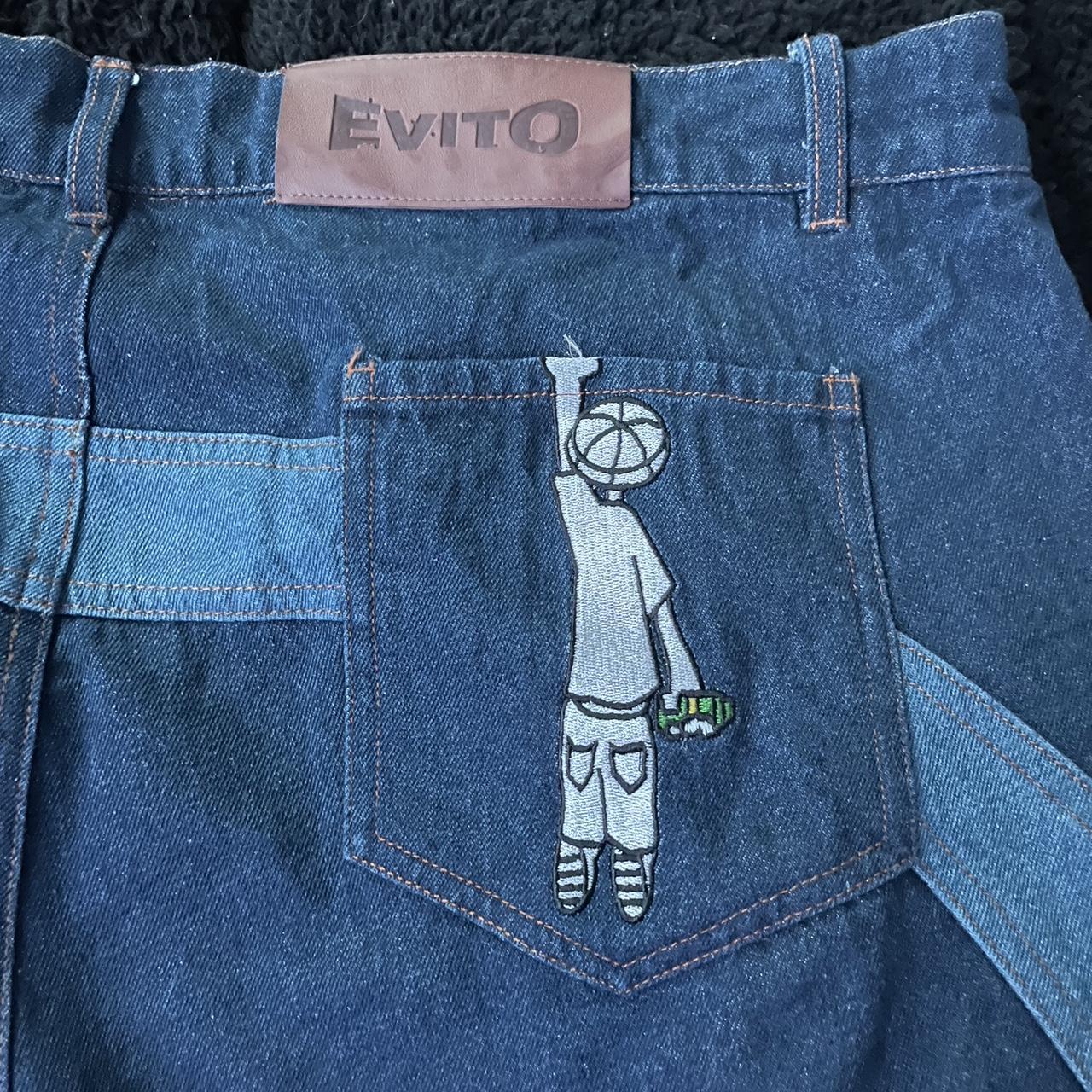 Evito men’s baggy jeans - great condition. Size XL - Depop