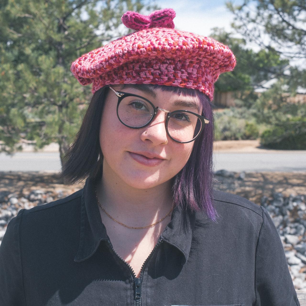 Women's Pink and Red Hat | Depop