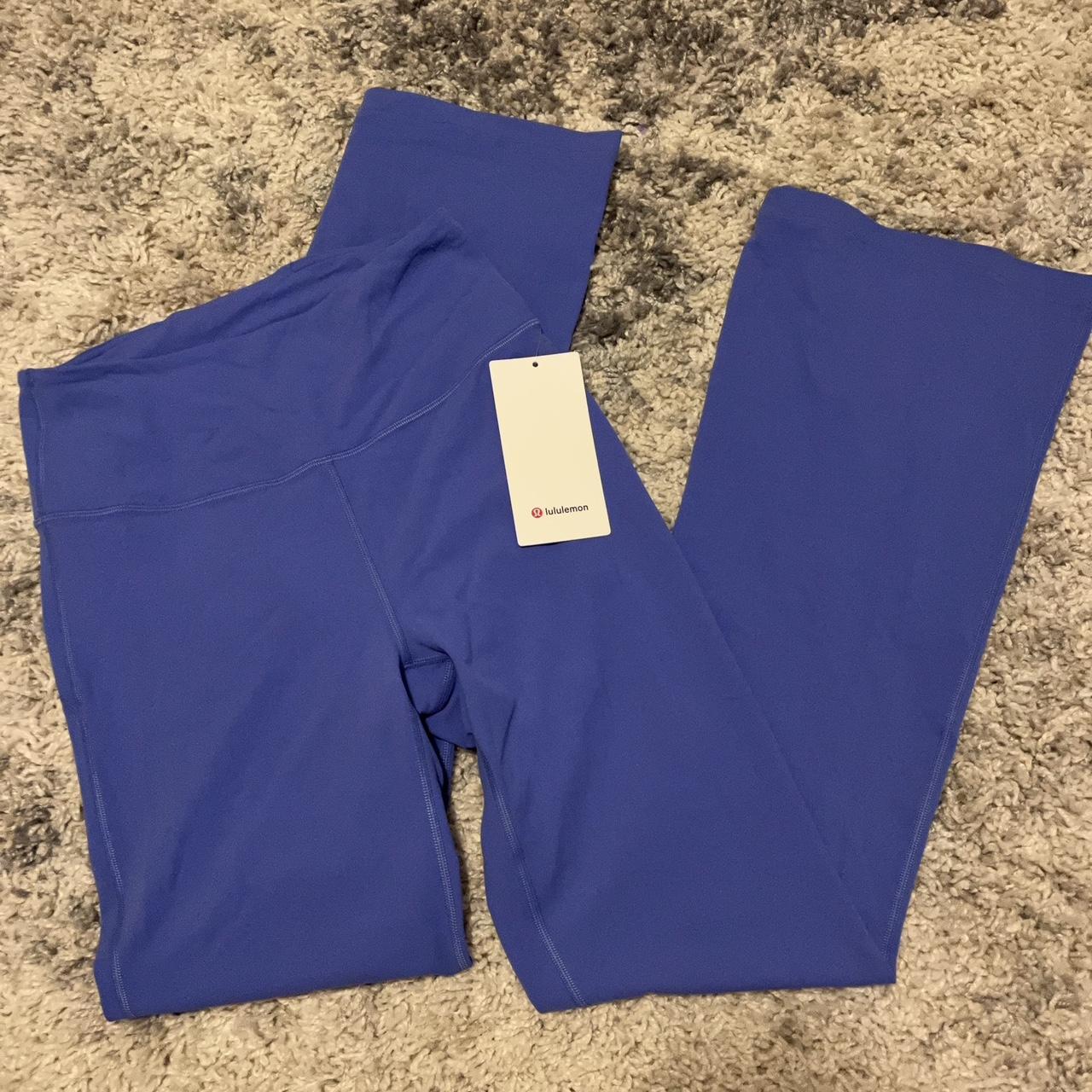 Blue Lululemon flare leggings. Brand new with tags. - Depop