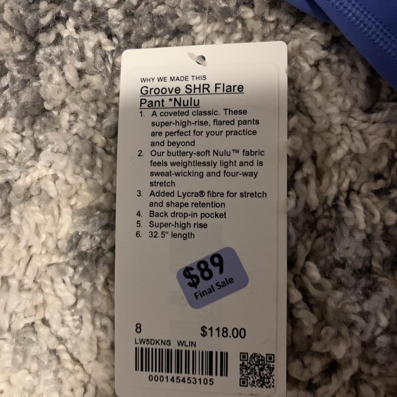 Blue Lululemon flare leggings. Brand new with tags. - Depop