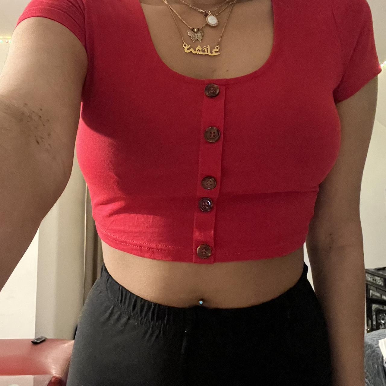 Red Crop Top Depop
