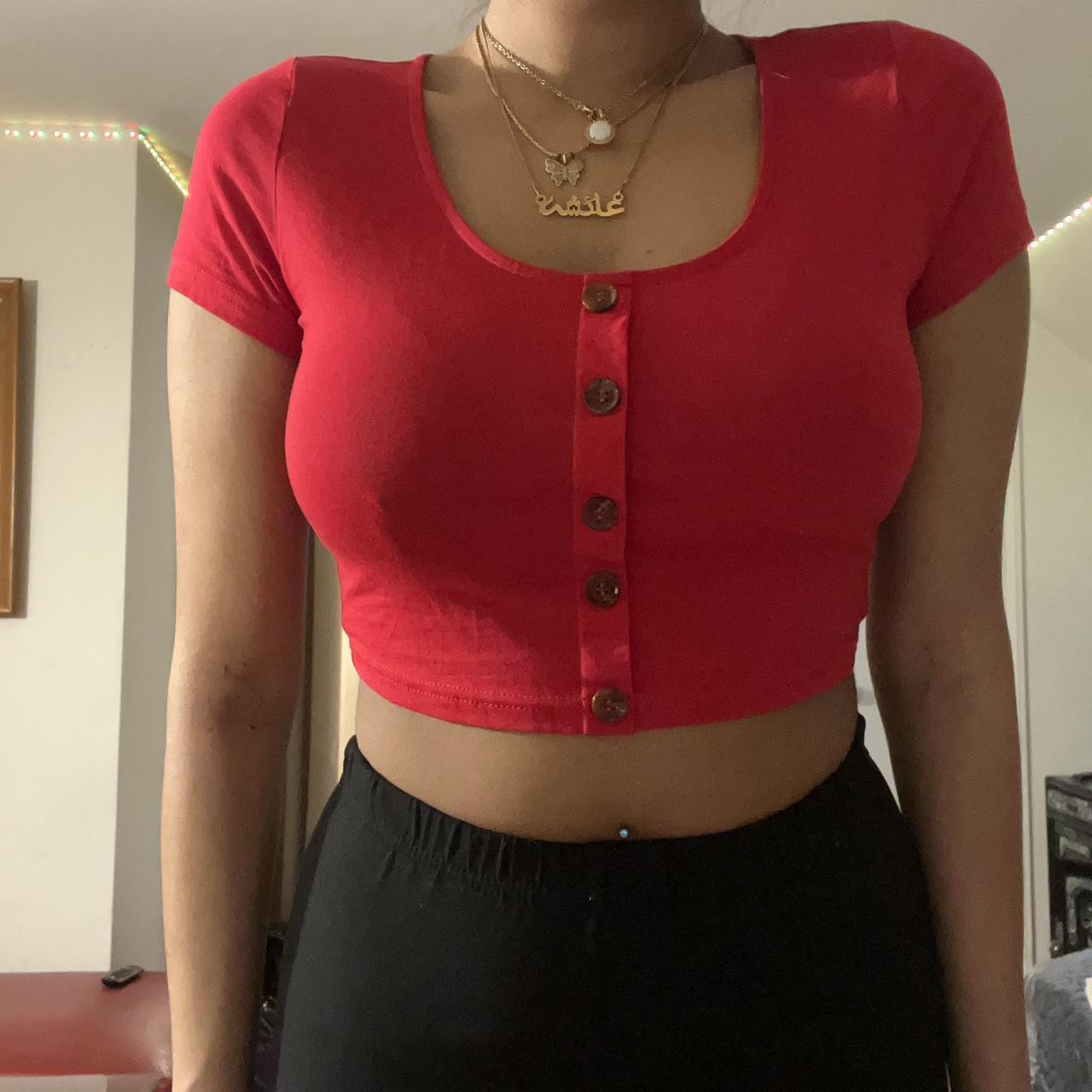 Red Crop Top Depop