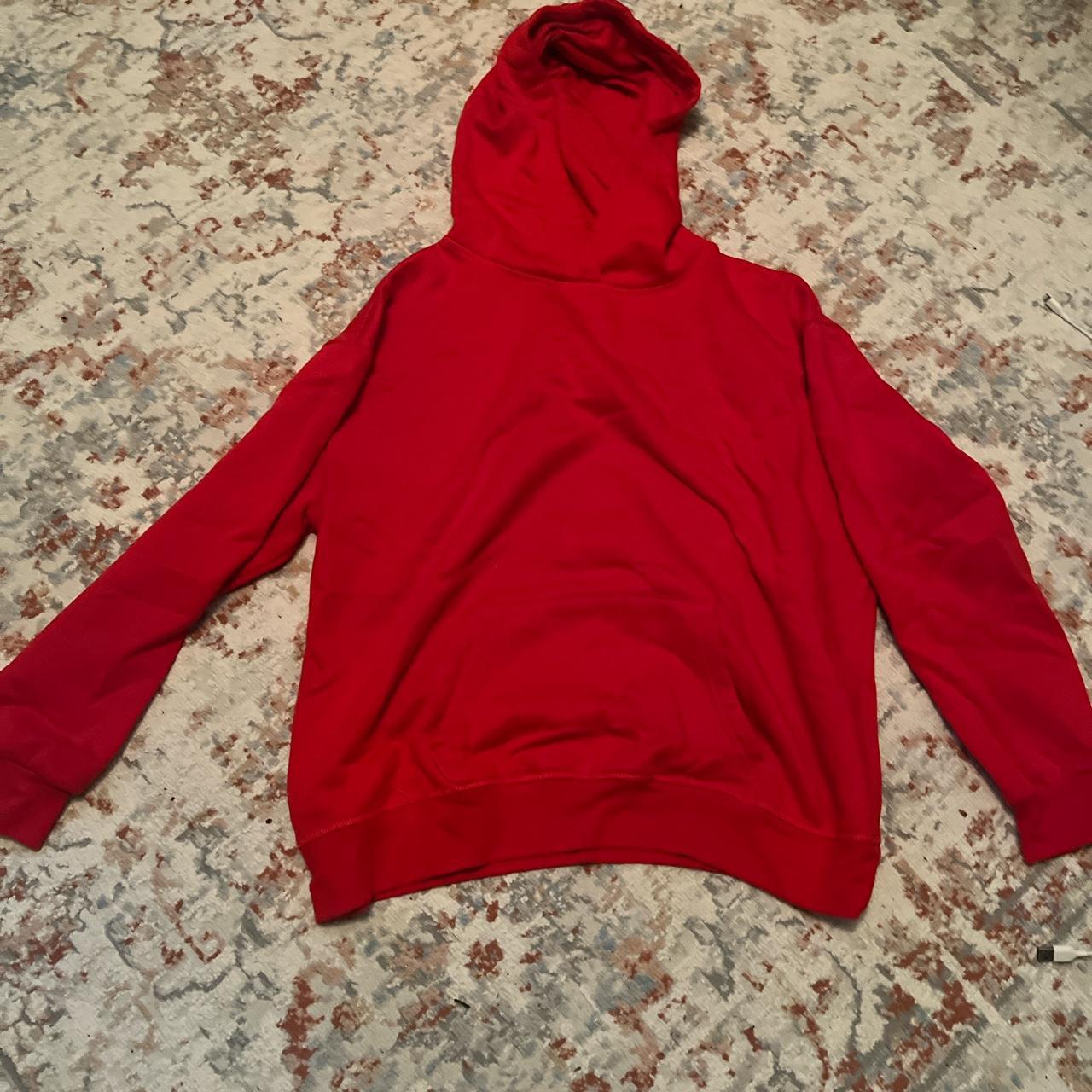 bright red primark hoodie in size xl - never worn... - Depop