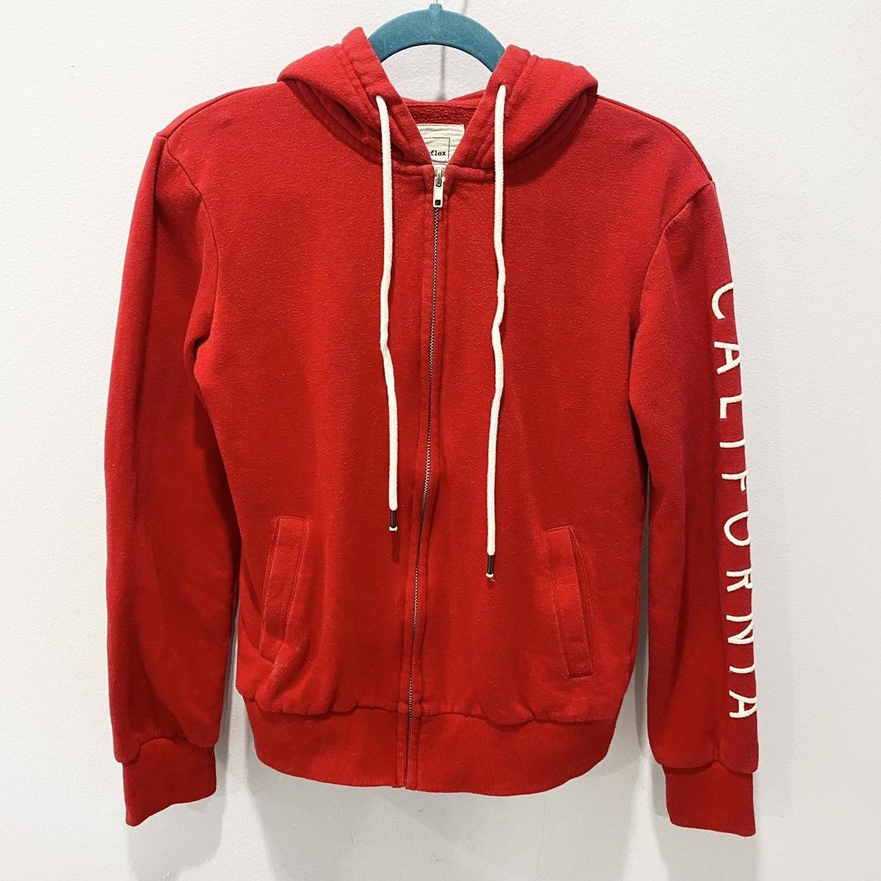 California red zip up jacket~ This cozy jacket is... - Depop