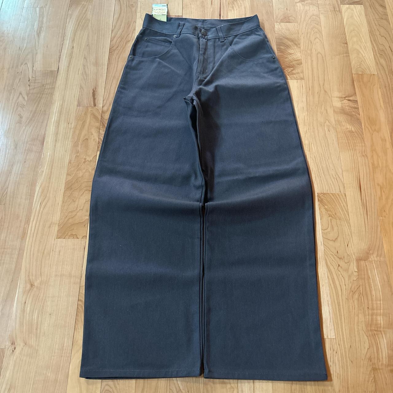 RARE ASF Y2K 2000’s era baggy wide leg embroidered... | Depop