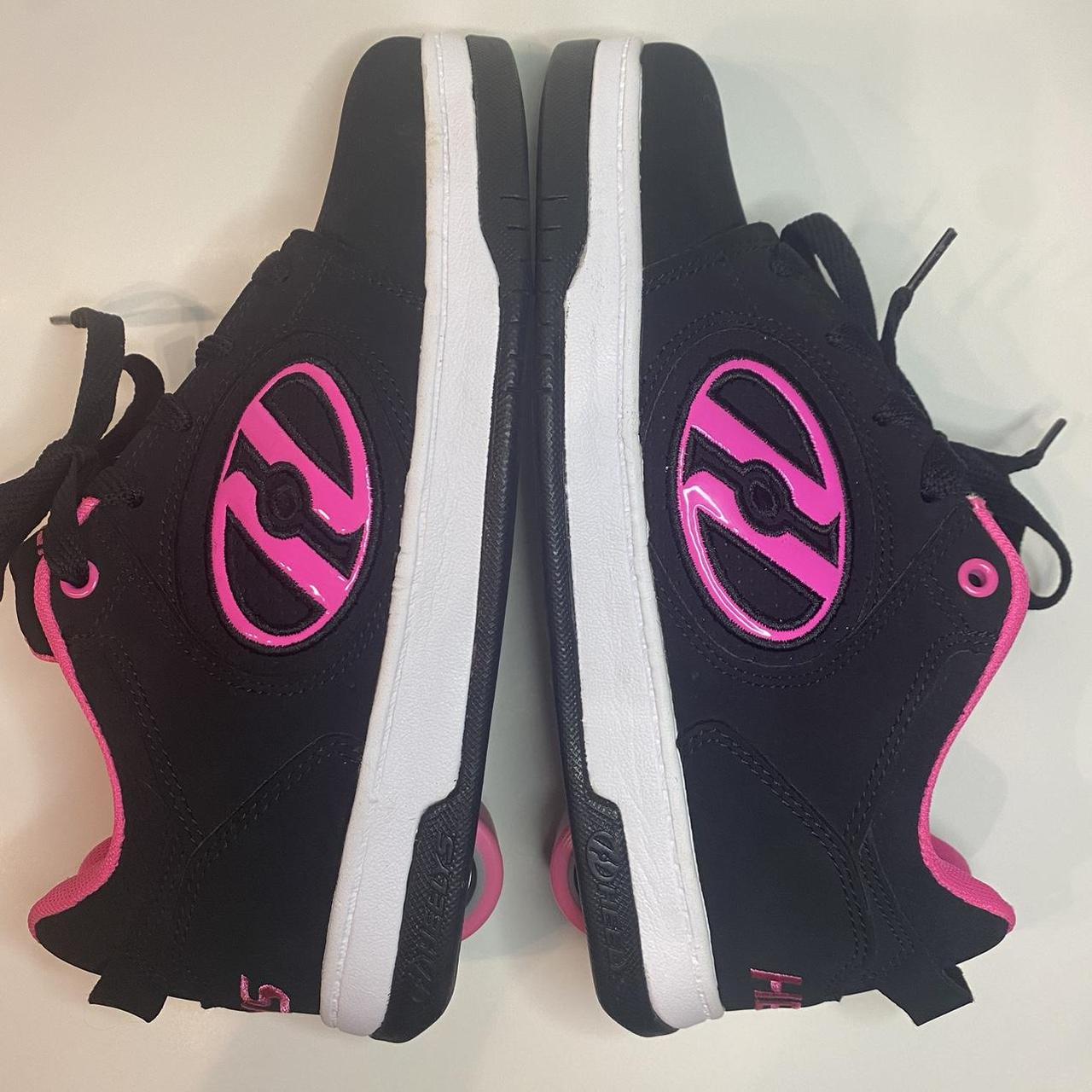 Woman’s Size 7 Heely Pink / Black. Never Used. With... - Depop