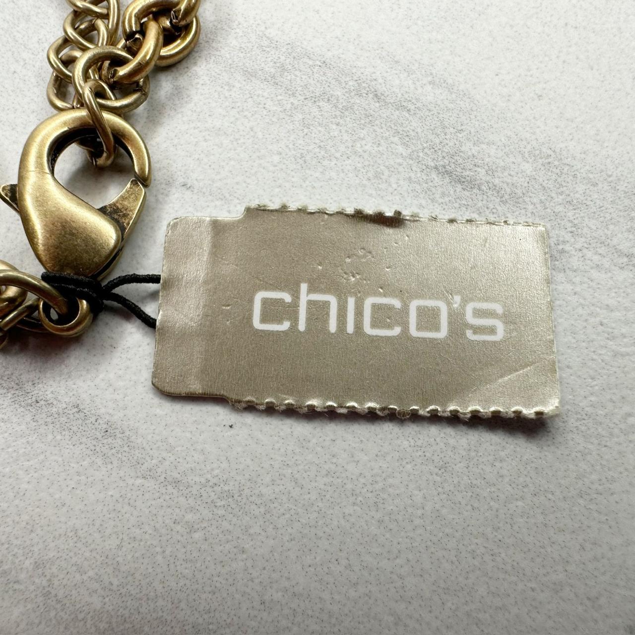Chico's Rana Coin Station Long Silver and Gold Tone... - Depop