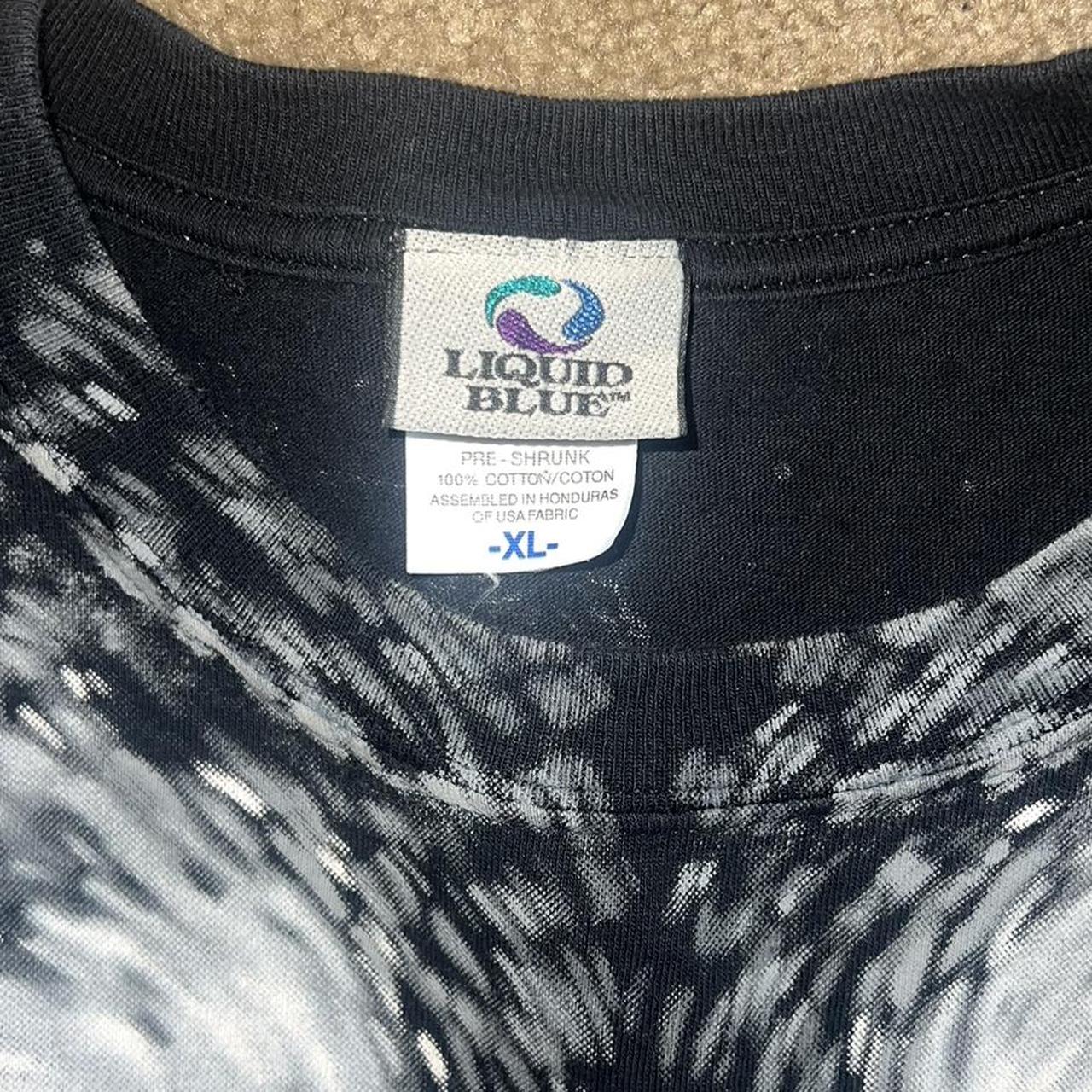 1995 LIQUID BLUE AOP GREAT WOLF LODGE TEE Dated... - Depop