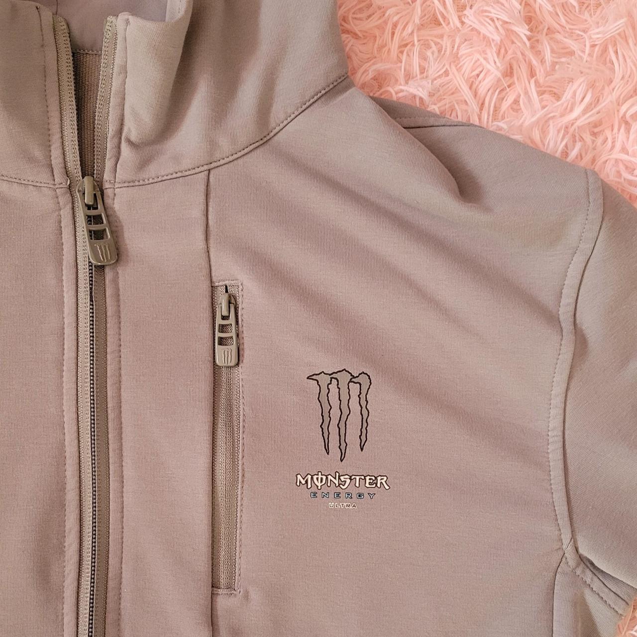 Rare Grey Monster Energy Zip Up Jacket! ♡... | Depop