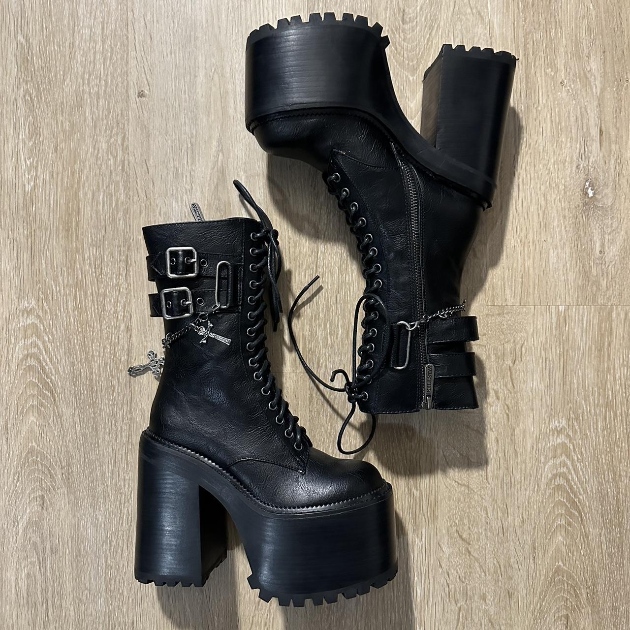 Killstar Women's Black Boots | Depop