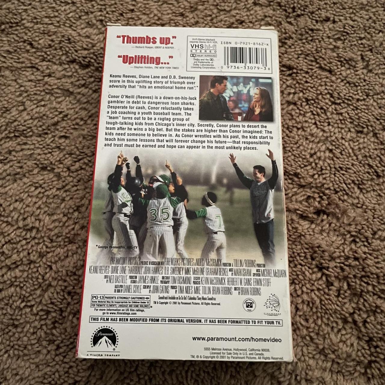 Keanu Reeves Hardball VHS tape #90s Tape NM Cover VG+ | Depop