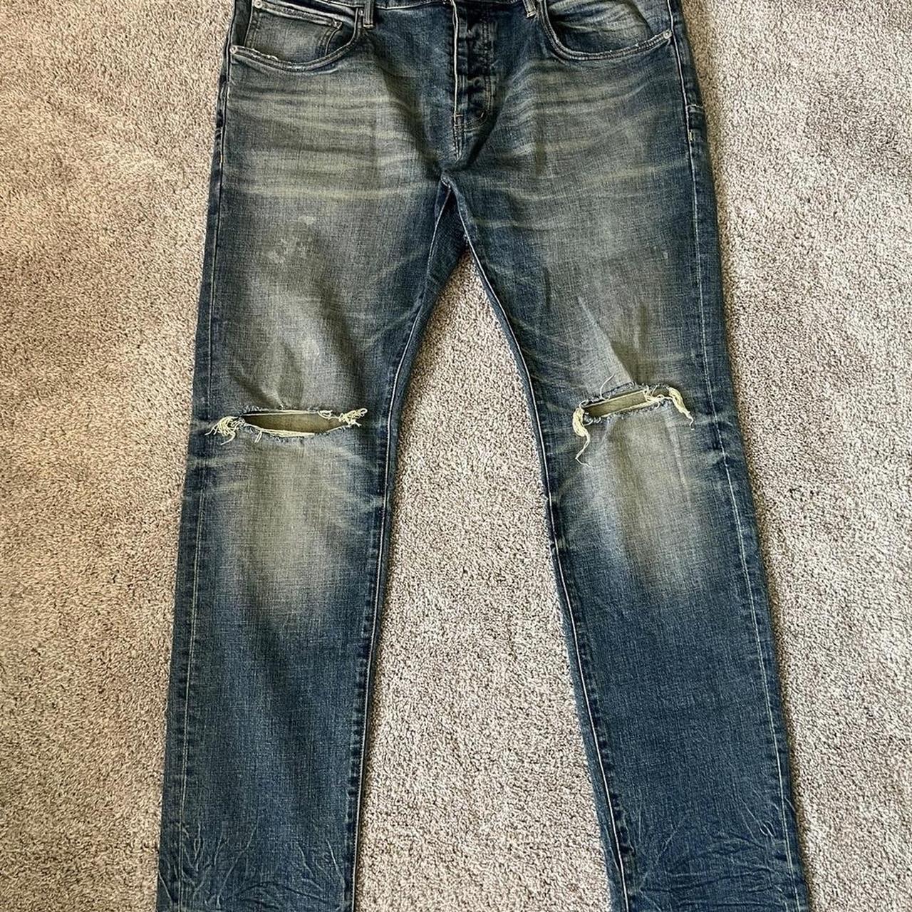 Purple Brand Ripped Knee Jeans - Depop