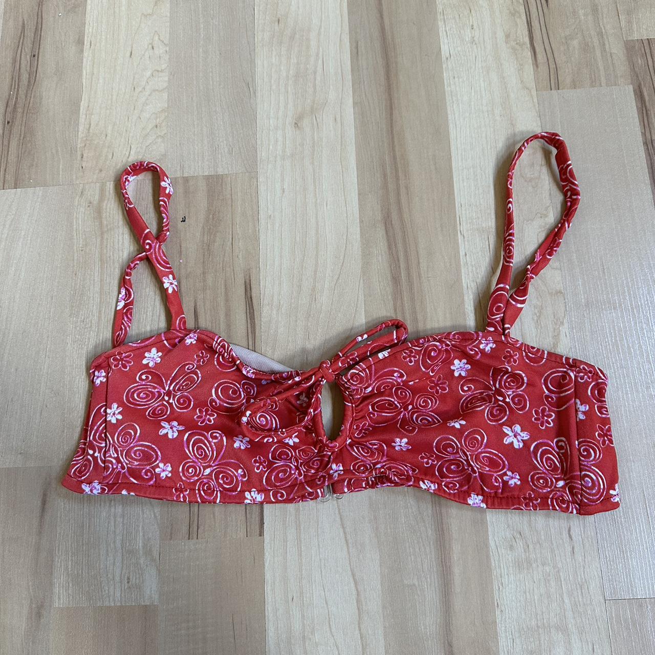 Women's Red Bikini-and-tankini-tops | Depop